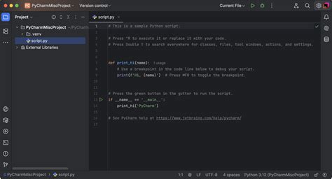 Quick Start Guide Pycharm Documentation