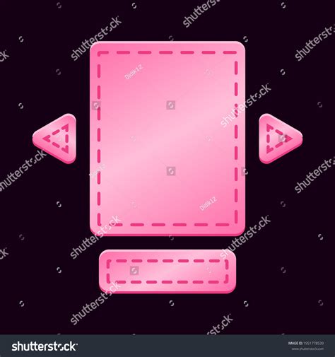 Set Glossy Pink Game Ui Board เวกเตอร์สต็อก ปลอดค่าลิขสิทธิ์ 1951778539 Shutterstock