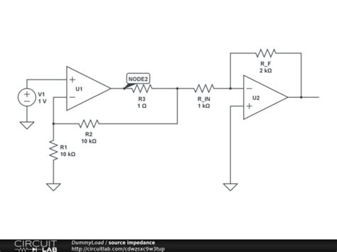 Source Impedance Circuitlab