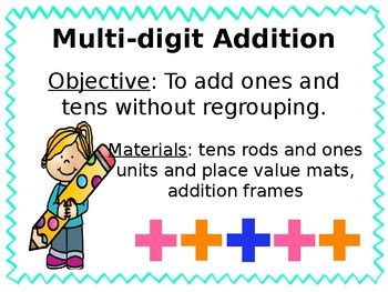 Double Digit Addition Without Regrouping By Shannon Reber TPT