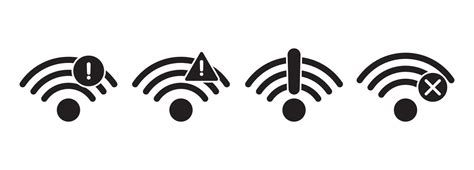 Wifi And Wireless Problem Icon Internet Connection Problem Icons Wifi Signal Wireless