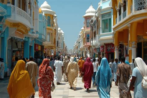 A Bustling Street In Massawa Eritrea Vibrant And Cultural Urban
