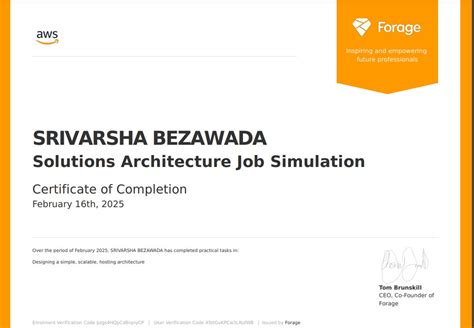 Srivarsha Bezawada On Linkedin Aws Cloudcomputing