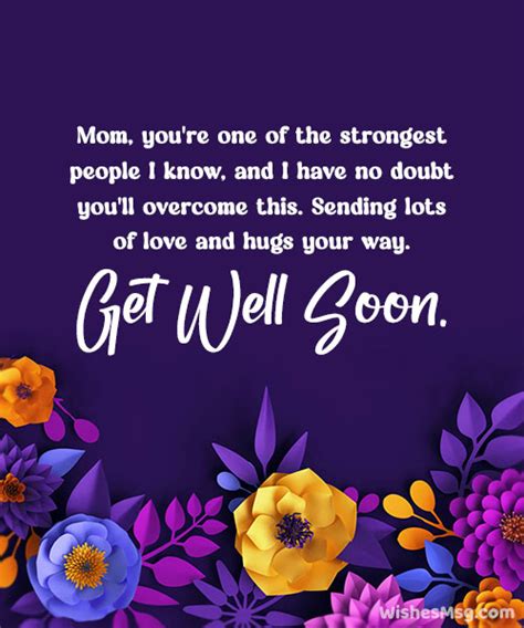 Heartfelt Get Well Soon Messages For Mother Wishesmsg