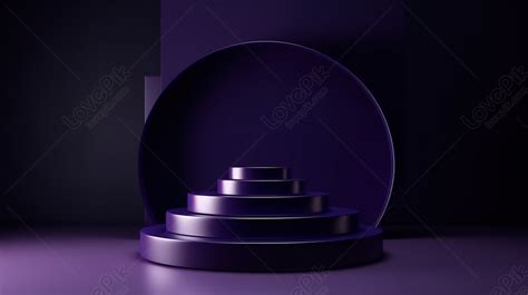 진한 보라색 3d 제품 디스플레이 연단을 특징으로 하는 추상 비대칭 배경 사진 광고 연단 배경 특징 배경 최소한의 벽지 배경 이미지 Hd 연단 특징 최소한의 벽지