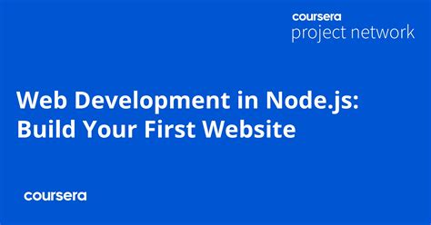 web development in node js build your first website