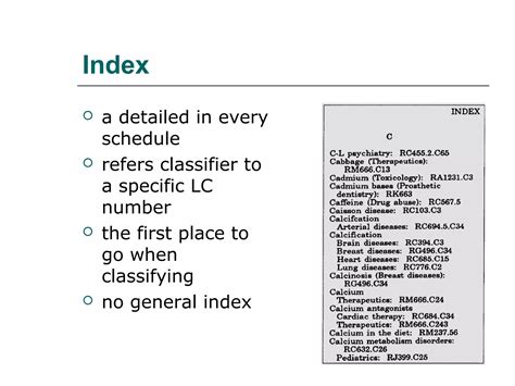 The Library Of Congress Classification PPT Science