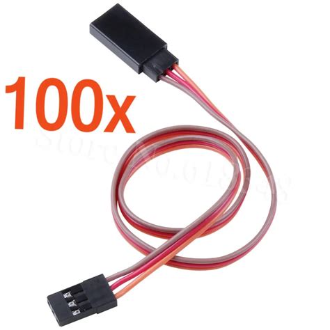 100PCS 300mm Servo Extension Lead Wire Cable Male To Female 60 Cores For RC Car Drone Quadcopter