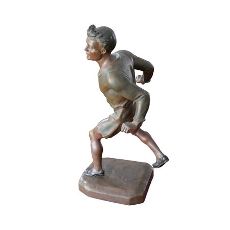 French Bronze Sculpture Athlete By Marcel Debut For Sale At 1stdibs
