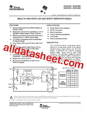 UCC37322 Datasheet(PDF) - Texas Instruments