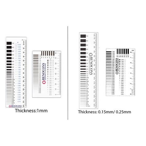 Concrete Crack Width Gauge Crack Width Gauge Inspection Tool Crack Line Gauge Crack Line Checker