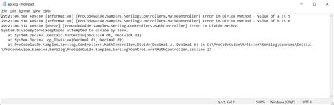 Setting Up Serilog In ASP NET Core Detailed Beginner Guide Pro Code Guide