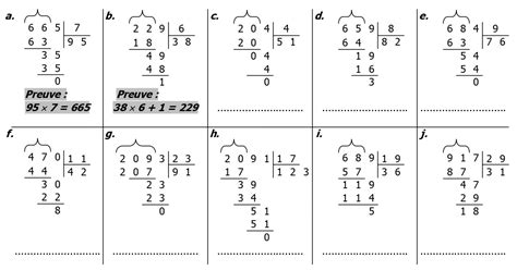 Division Euclidienne Cours Et Exercices Corrigés