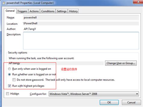 windows task scheduler run powershell script windows计划任务执行powershell脚本 龍☆ 博客园