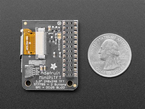 Adafruit Mini Pitft 13 240x240 Tft For Raspberry Pi
