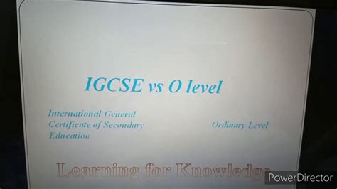 Comparison Of Igcse And O Level Youtube