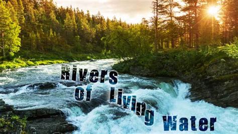Rivers Of Living Water Flow Clean Out Let Living Waters Flow