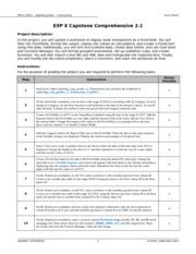 EXP E Capstone Comprehensive Instructions Office Myitlab Grader Instructions Excel