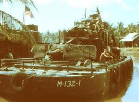 United States Howitzer River Monitor Armed With A 105mm Howitzer