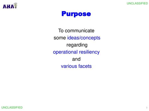 Concepts And Thoughts On Operational Resiliency Feb 11 Ppt Download