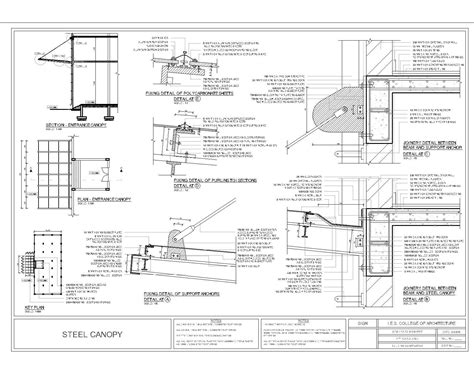 Cad Blocks Free Canopy Design Cad Drawing Detailed Drawings Roof