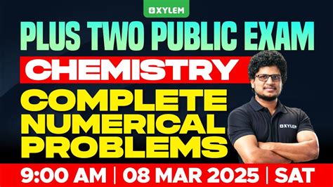 Plus Two Public Exam Chemistry Completed Numerical Problems Xylem