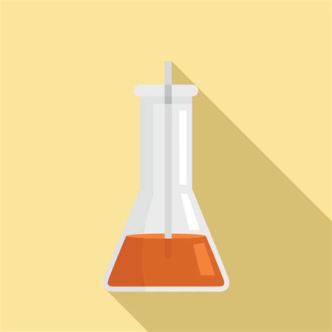clinic lab flask icon flat style 14549758 vector art at vecteezy