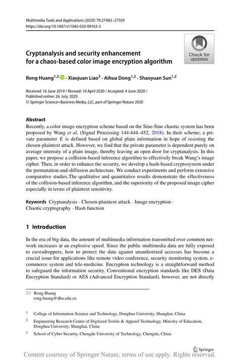 Cryptanalysis And Security Enhancement For A Chaos Based Color Image Encryption Algorithm