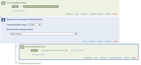 Using Embedded Data From A Contact List To Populate Choices In A Survey