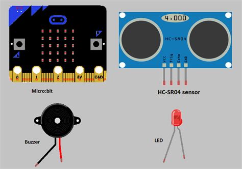 obstacle detection system with micro bit