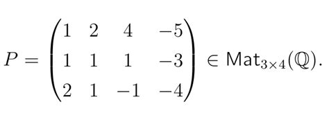 Linear Algebra Find A 4times 3 Matrix To Make A 3 Times 4