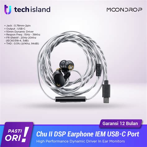 Jual Moondrop Chu 2 Chu2 Chu Ii Dsp In Ear Monitors Usb C Iem Earphone Wired Shopee Indonesia