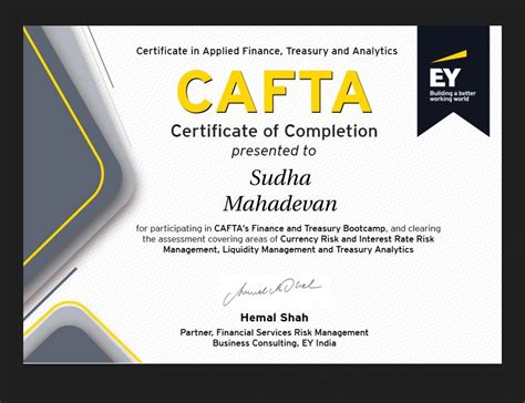 Sudha Mahadevan On Linkedin Delighted To Share That I Completed The Bootcamp Experience From Ey