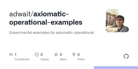 Github Adwaitaxiomatic Operational Examples Experimental Examples