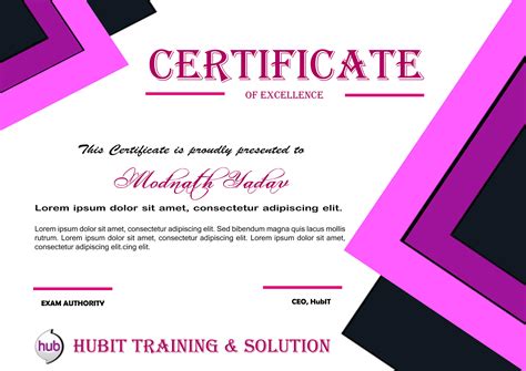 Certificate Design In Adobe Photoshop Cc On Behance