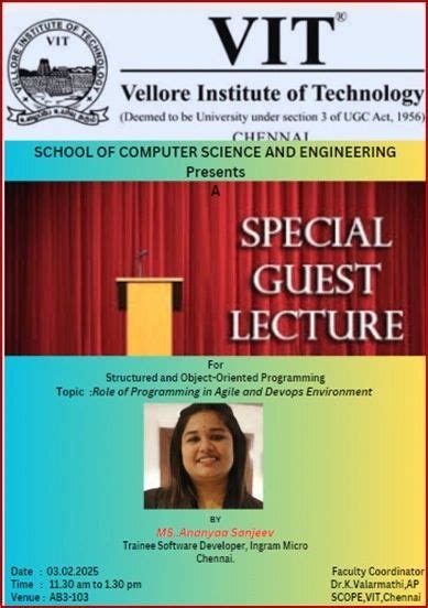 Ananyaa Sanjeev On Linkedin Guestlecture Agile Devops Mentorship Careerguidance Learning…