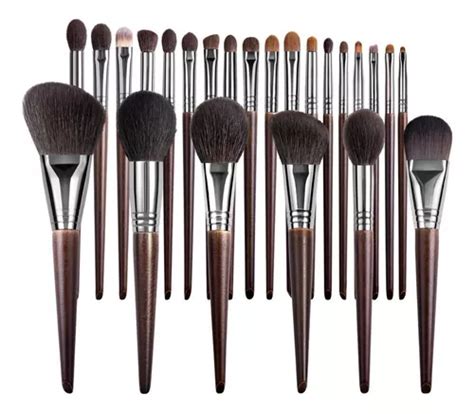 Juego De Brochas De Maquillaje De Pelo De Cabra Natural Ovw Meses Sin