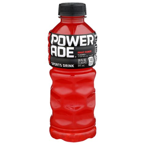 Powerade Fruit Punch Sports Drink 20 Fluid Ounce Fresh By Brookshires