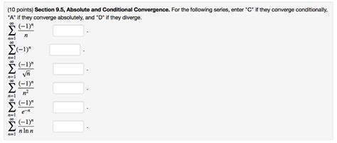 Solved 10 Points Section 95 Absolute And Conditional