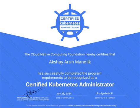 Akshay Arun Mandlik On Linkedin Cka Ckad Kubernetes Cka Ckad Kubernetes K8s Certification…