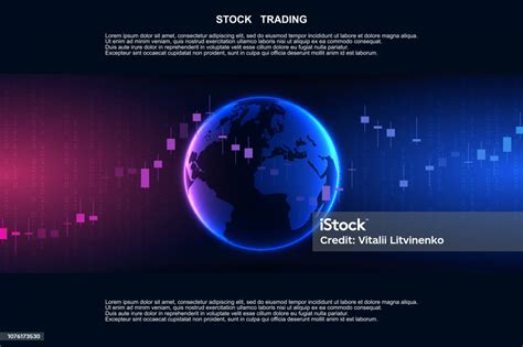 금융 시장 외환 거래 그래픽 개념에서에서 촛불 스틱 그래프 차트 증권 거래소 시장 투자 재정 및 무역 거래 플랫폼입니다 벡터 일러스트입니다 개념에 대한 스톡 벡터 아트 및