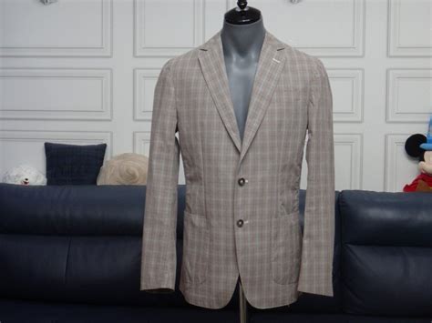 105호 발렌타인 남성 체크 투버튼 자켓 헬로마켓