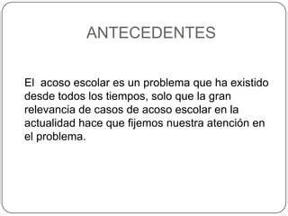 Acoso Escolar Pptx