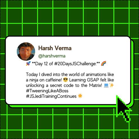 Day 12 Of 20 Javascript Journey The Animation Chronicles Harsh Verma Posted On The Topic