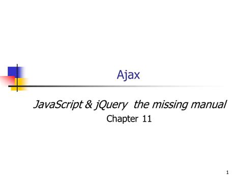 Javascript And Jquery The Missing Manual Chapter Ppt Video Online Download