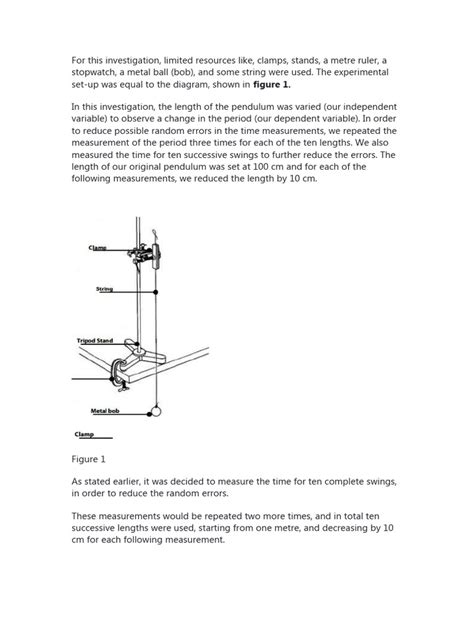 Simple Pendulum 2 Pdf Observational Error Pendulum
