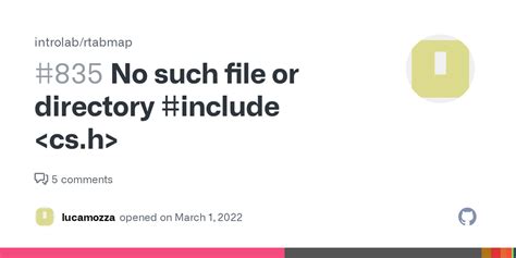 No Such File Or Directory Include Issue Introlab Rtabmap GitHub