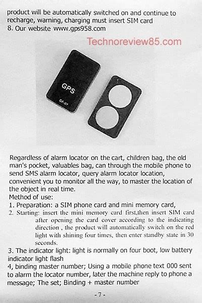 Mini Gps Tracker Gf 07 Review Problems And User Guide