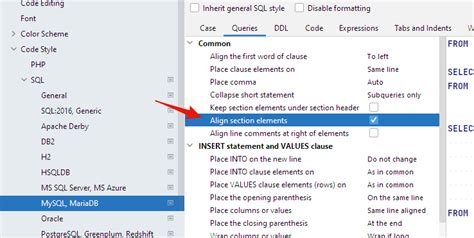minor but highly annoying issue with mysql code identation ides