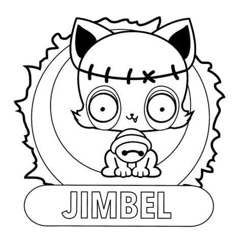 Jimbel Cat Coloring Page Free And Printable